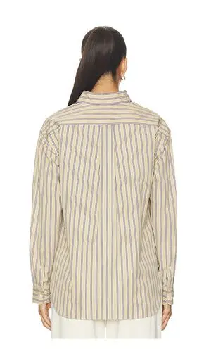 Polo Ralph Lauren Cotton Long Sleeve Blouse In Tan