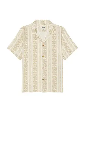 RHYTHM Paisley Stripe Shirt In White