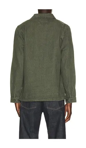 RHYTHM Harlan Long Sleeve Shirt In Green