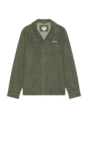 RHYTHM Harlan Long Sleeve Shirt In Green