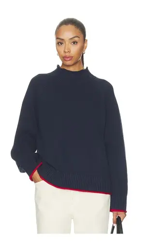 Rag & Bone Hazel Roll Neck Pullover - Navy