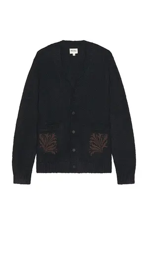 RHYTHM Heritage Bloom Cardigan In Black