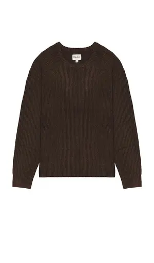 RHYTHM Vintage Waffle Knit Sweater In Brown