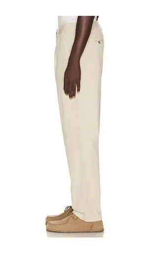 Marine Layer Relaxed Pleated Pant In Cream