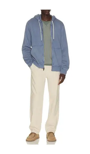 Marine Layer Relaxed Pleated Pant In Cream