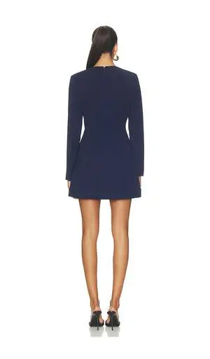 ELLIATT Leonara Long Sleeved Mini Dress In Navy