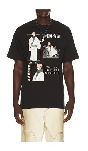 BIOWORLD Jujutsu Kaisen Sukuna King Of Curses Tee - Black