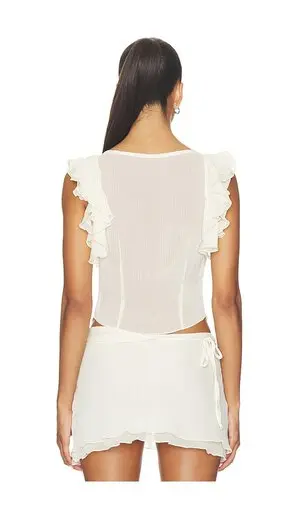 I.AM.GIA Sapphire Ruffle Top - Cream