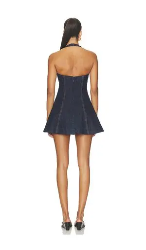 Retrofete Renfri Denim Dress In Navy