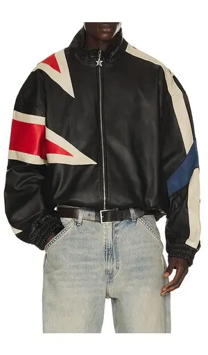 NAHMIAS Mvp Leather Bomber - Black