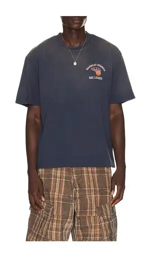 NAHMIAS Rec League Boxy Tee In Blue