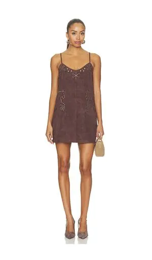 UNDERSTATED LEATHER Saddle Up Slip Dress - Brown