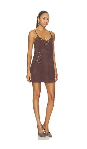 UNDERSTATED LEATHER Saddle Up Slip Dress