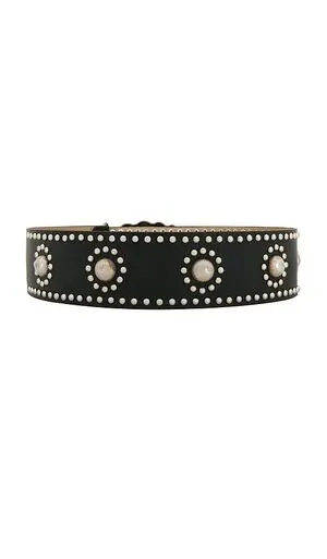UNDERSTATED LEATHER Oversized Buckle Belt