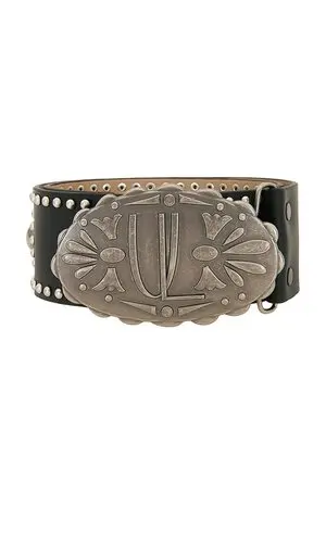 UNDERSTATED LEATHER Oversized Buckle Belt
