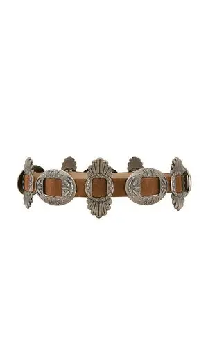 UNDERSTATED LEATHER Concho Buckle Belt