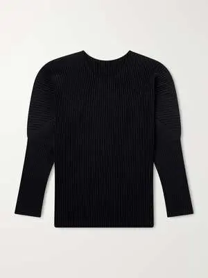 Issey Miyake Pleated T-shirt - Black