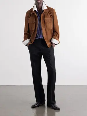 TOM FORD Slim-leg Wool-twill Trousers