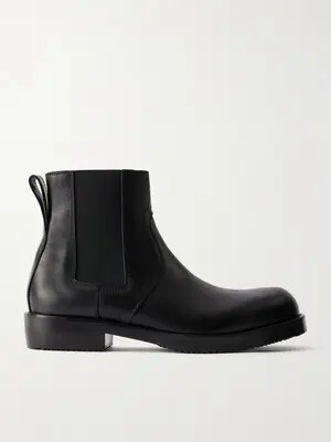 Dries Van Noten Leather Chelsea Boots - Black