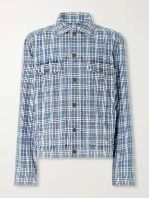 Burberry Checked Denim Jacket