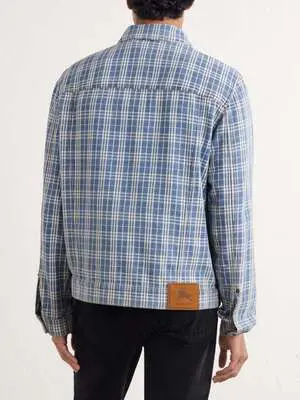 Burberry Checked Denim Jacket