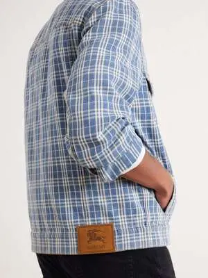 Burberry Checked Denim Jacket