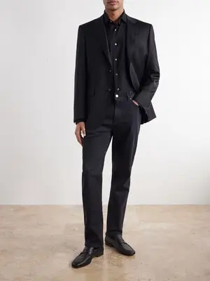 Zegna Cotton And Silk-blend Twill Shirt
