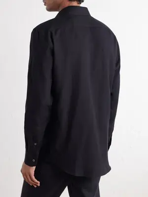 Zegna Cotton And Silk-blend Twill Shirt