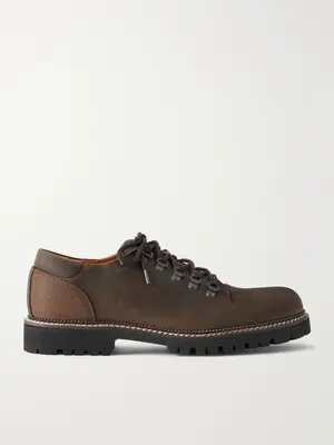 Mr P. Leather Derby Shoes - Brown