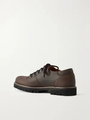 Mr P. Leather Derby Shoes With Lug Soles