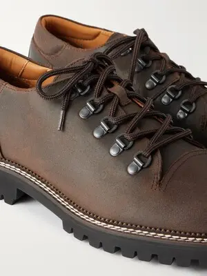 Mr P. Leather Derby Shoes With Lug Soles