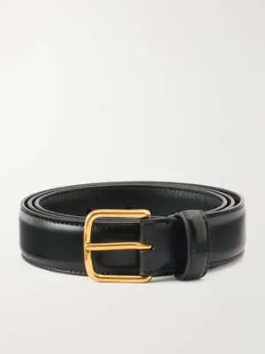 THE ROW Caspian 3cm Woven Leather Belt - Black