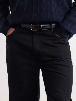 THE ROW Caspian 3cm Woven Leather Belt