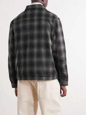 Mr P. Checked Virgin Wool Zip-up Jacket