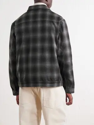 Mr P. Checked Virgin Wool Zip-up Jacket