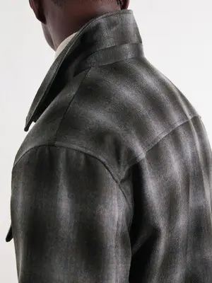 Mr P. Checked Virgin Wool Zip-up Jacket