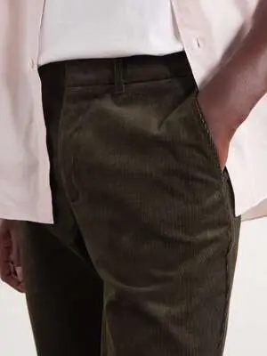 Mr P. Slim-fit Straight-leg Cotton-corduroy Trousers