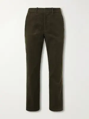 Mr P. Slim-fit Straight-leg Cotton-corduroy Trousers