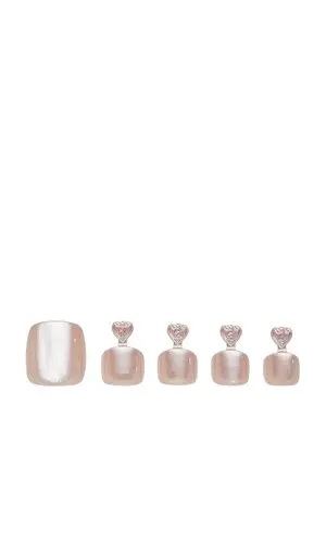 GLAMNETIC Pure Intentions Press-on Toenails In Nude
