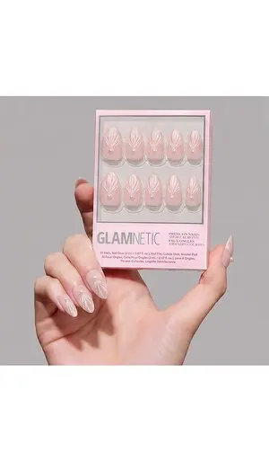 GLAMNETIC Honeymoon Press-on Nails In Nude