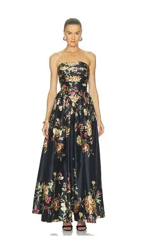 Hemant & Nandita Ruched Long Dress