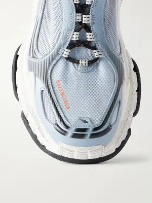 Balenciaga Triple S.2 Rubber-trimmed Mesh Sneakers - Blue