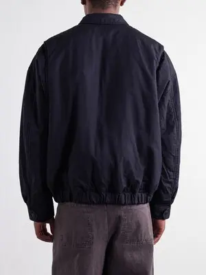 CASEY CASEY Meaux Cotton And Linen-blend Zip-up Jacket