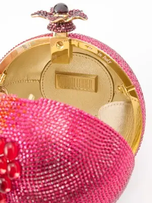 Judith Leiber Crystal-embellished Gold-tone Pomegranate Clutch
