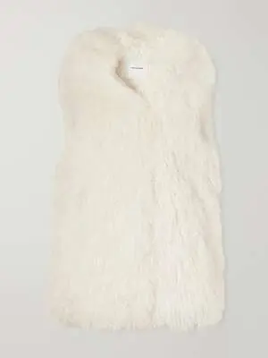 YVES SALOMON Shearling Gilet - Ivory
