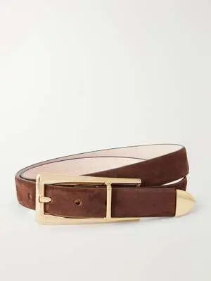 DEHANCHE Mini Juergen Suede Belt - Chocolate