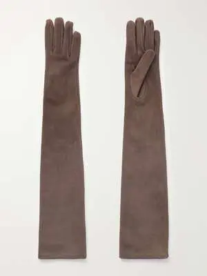 Nour Hammour Suede Gloves