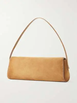 JIL SANDER Kante Suede Shoulder Bag