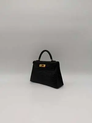 Hermès Mini Kelly Bag - Black