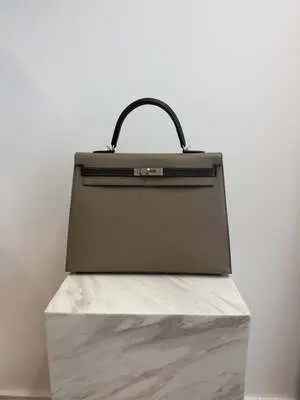 Hermès Kelly Hss Gris Asphalte/ Graphite Epsom Brushed Palladium Hardware
